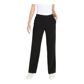 M.A.C Schwarze Hose mit geradem Bein und elastischem Bund - - Trousers - Damen - Schwarzk - S