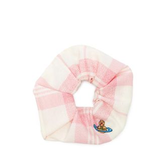 Vivienne Westwood Orb-embroidered Check-pattern Scrunchie