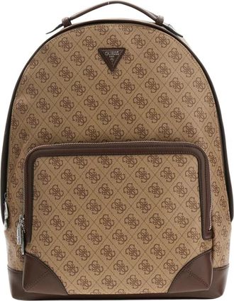 Guess Homme, Sacs, Gris, Taille: ONE Size Milano Logo Backpack