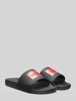 HUGO BOSS Badeschuhe mit Logo Print