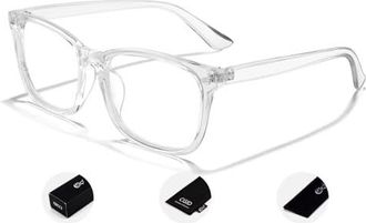 CGID Fausses Lunettes de Vue Femme Homme Lunettes Sans Correction Lunettes à Verres Transparente CN82
