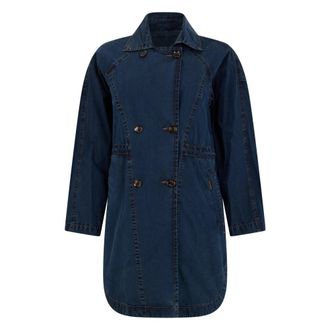 Moorer Lange Jacke - - Coats - Damen - Blau - XS