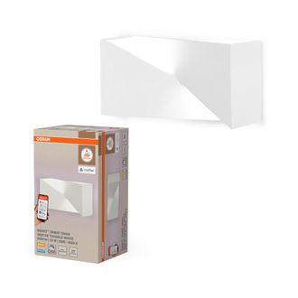Osram SMART+ Matter Wall Swan LED Wandleuchte Wei&szlig; 300x150mm, 23W, 1700lm, TW 3000-6500K, WiFi, Alexa, Gips