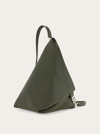 Ferragamo Herren Hug Einschulter-Rucksack mit Schnalle Gr&uuml;n