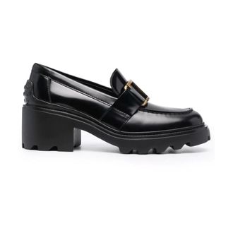 Tod's Schwarze elegante Loafers mit mittleren Abs&auml;tzen - - Shoes - Damen - Schwarzk - 41 EU