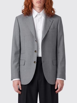 Brunello Cucinelli Einreihiger Festlicher Blazer aus Schurwolle mit steigendem Revers