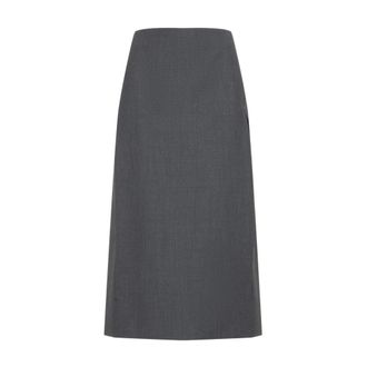 Jil Sander Midi-Rock - - Skirts - Damen - Grau - M