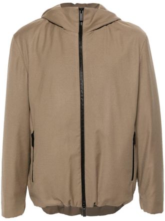 Giorgio Armani veste en laine vierge - Marron