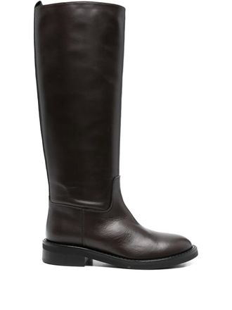 Via Roma 15 bottes en cuir - Marron