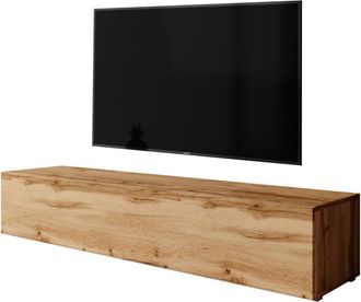 Furnix TV-Kommode Zalvo 160 cm 3 Ablagen mit Klappen Wotan - Furnix