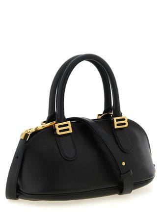 Balenciaga Womens Bolero Top Handle Bag Black Calfskin Leather