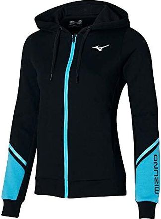 Mizuno Sweat &agrave; Capuche Athletics pour Femme, Noir, XS, Noir, XS