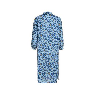 Curiosity Lab Cotton Leopard Nightie - Blau