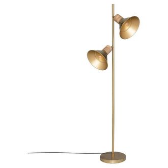 Atmosphera Lampadaire m&eacute;tal et bois Bota H151 Atmosphera
