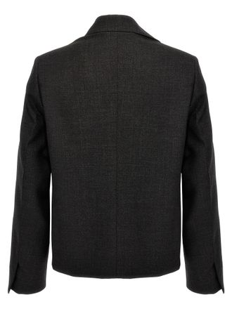 Givenchy Wool Structured Jacket - Charcoal