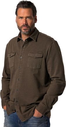 JP1880 Herren gro&szlig;e Gr&ouml;&szlig;en &Uuml;bergr&ouml;&szlig;en Menswear L-8XL Hemd, Kent, MF, Cowboyn&auml;hte, Pattentaschen, Sweat, 1/1