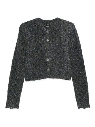 Pinko cardigan en maille métallisée - Gris