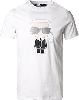 Karl Lagerfeld Herren T-Shirt weiß Baumwolle
