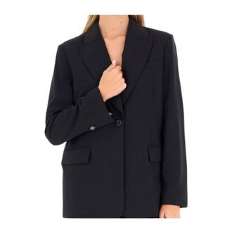Liu Jo Blazer en flanelle - Femme - Vestes - Noir - Taille: 46 FR