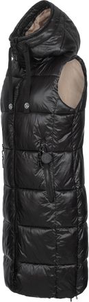 Sublevel Damen lange Steppweste D50048X80105B1 Schwarz L