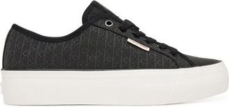 Calvin Klein Sneakers Vulc Flatf Laceup Jaq Aop HW0HW03265 Schwarz