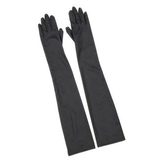7 For All Mankind Gants longs en similicuir - Femme - Accessoires - Noir - Taille: ONE Size