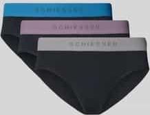 Schiesser Regular Fit Slip mit Logo-Stitching Modell Rio im 3er-Pack