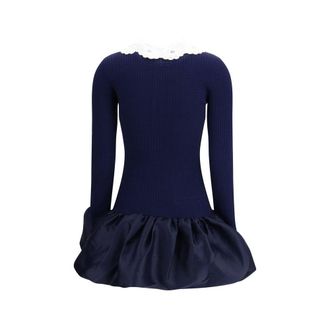 Self Portrait Womens Blue Viscose Cocktail Dress