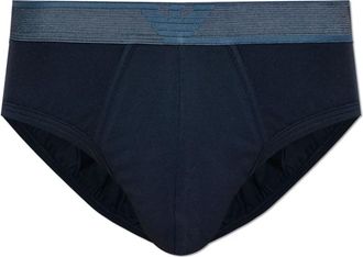 Emporio Armani Homme, Sous-v&ecirc;tements, Bleu, Taille: XL Briefs avec logo