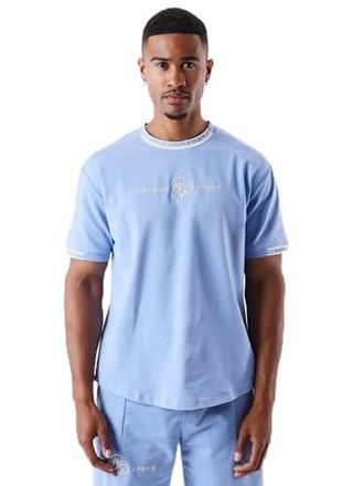 Project X Paris T-Shirt uni avec Bande Logo Cashmere Blue L