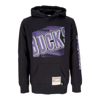 Mitchell & Ness NBA Big Face Hoodie Schwarz - - Sweatshirts & Hoodies - Herren - Schwarzk - XL