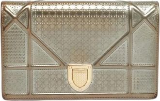 Dior Pre-owned Diorama Wallet on Chain - Femme - Pre-owned - Gris - Taille: ONE Size