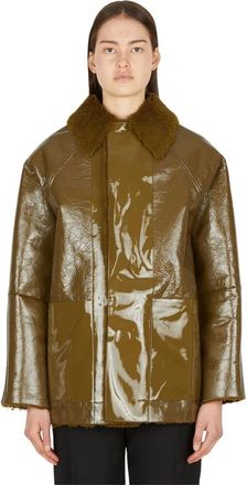 Kassl Editions Lederjacke - - Jackets - Damen - Gr&uuml;n - M