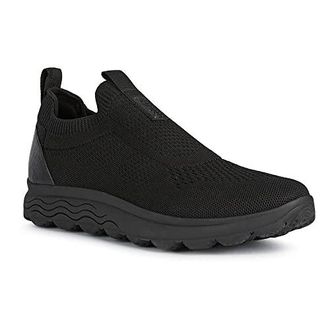 Geox U SPHERICA Baskets pour Homme Noir Taille 47 EU, Noir, 47 EU