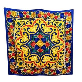 Chanel Pre-owned Silk Scarf - Femme - Pre-owned - Bleu - Taille: ONE Size