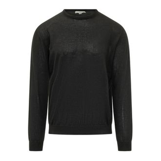 Malo Round-Neck Strickwaren - - Knitwear - Herren - Schwarzk - 2XL