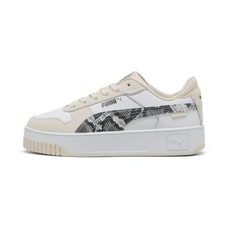 Puma Damen Carina Street Snake CHIC Sneaker, White-Alpine Snow, 38.5 EU