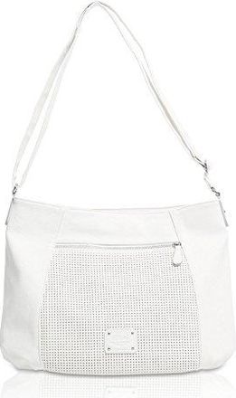 s.Oliver S.oliver (bags) Shoulder Bag, Sacs portés épaule Femme - Blanc (White 0100), 38x31x10 cm (B x H x T) EU