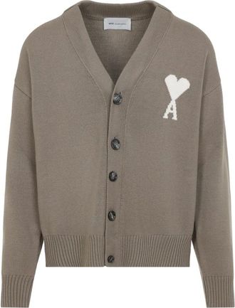 Ami Homme, Pulls, Brun, Taille: XL De Coeur Cardigan