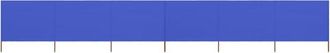 vidaXL Paravent 6 panneaux Tissu 800 x 160 cm Bleu azur&eacute;