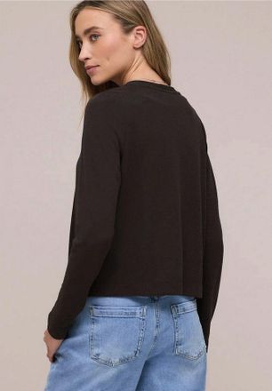Street One Cardigan Langarm Jacke Nette im Strick-Look (1-tlg)