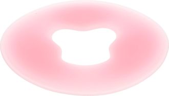 OSALADI Rundes Silikon Bauchlagekissen für Spa und Kosmetikstudio Flexible Hautfreundliche Kopfstütze für Massageliege Leichtes Massagekissen In Pink