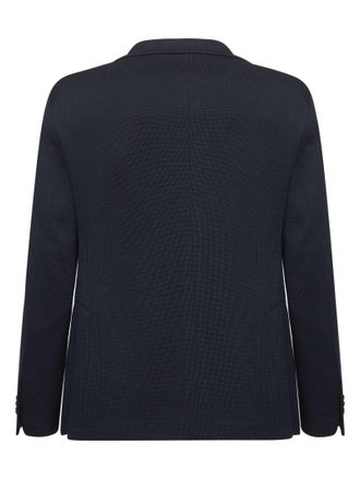 Tagliatore Mens Blue Jersey Montecarlo Single-Breasted Blazer Polyester Jacket