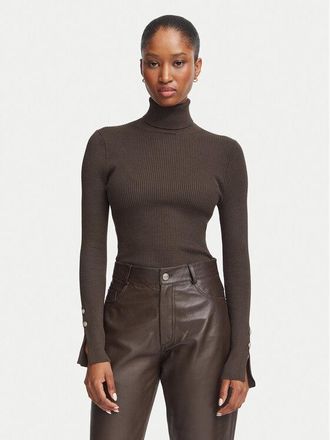 Guess Rollkragenpullover W6BR29 Z1417 Dunkelbraun Slim Fit