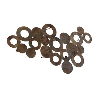 QAZQA Art Deco Wandleuchte Kupfer 77 cm - Kreise