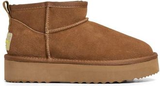 Pepe Jeans London Dissy Young Leather Ankle Boots Marron