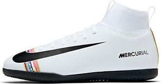 Nike Jr Superfly 6 Club IC Chaussures de Futsal, Blanc (White/Black/White 000), 36.5 EU