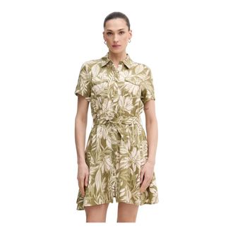 Gaud&igrave; Femme, Robes, Vert, Taille: 42 FR Robe Chemise Imprim&eacute;e