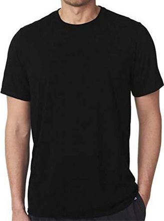 Enrico Coveri Lot de 3 t-shirts en pur coton ras du cou (aussi grandes tailles) - Noir - Large