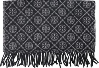 Tory Burch Femme, Accessoires, Noir, Taille: ONE Size Winter Scarves